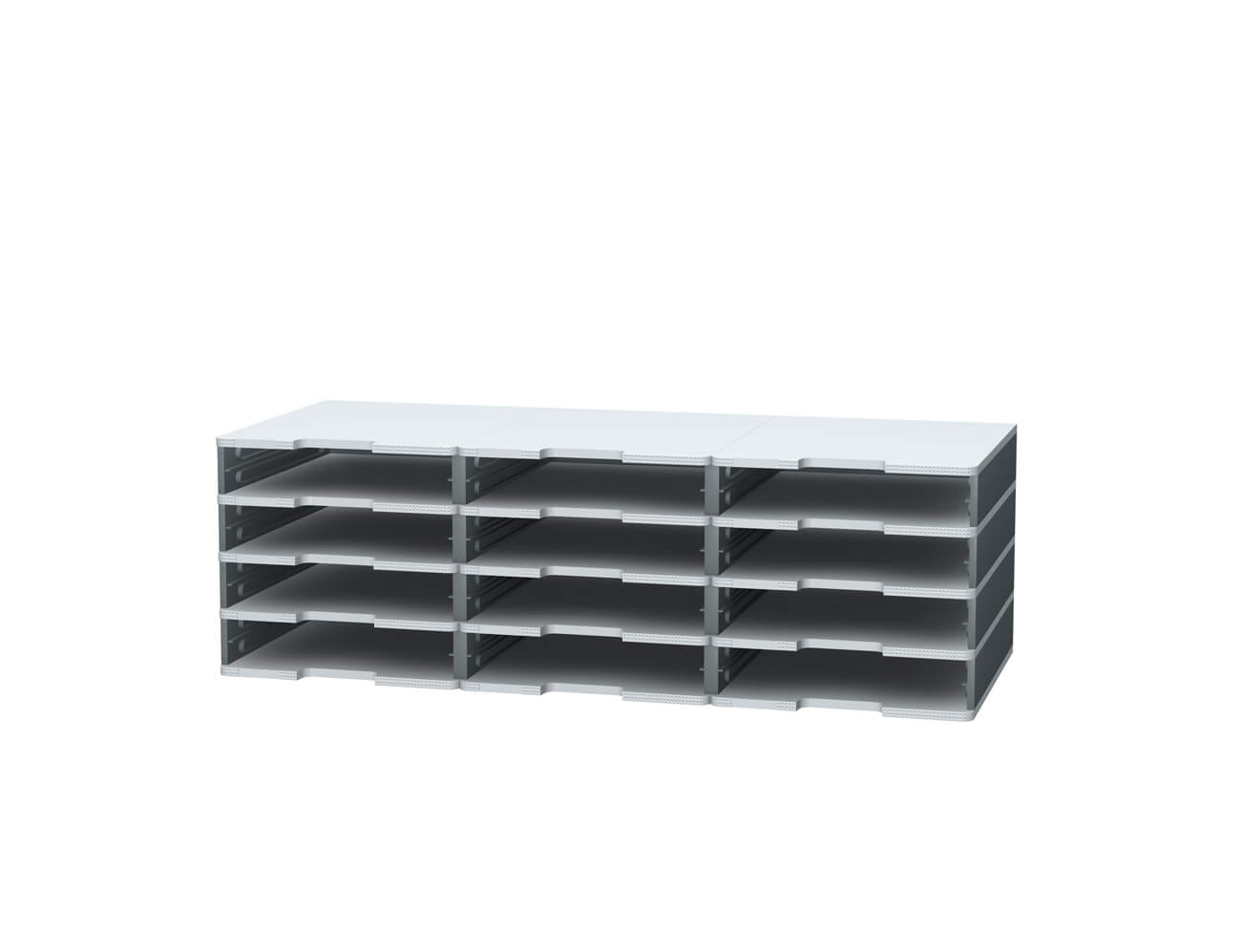 Literature Sorter - 12 Normal (4 x 3) | Plastics Australia